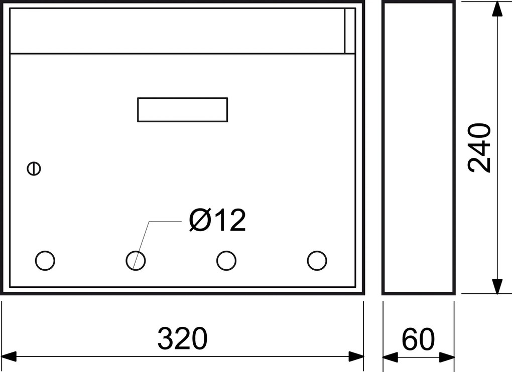 Richter Czech BK.24.D.AM poštovní schránka antracit