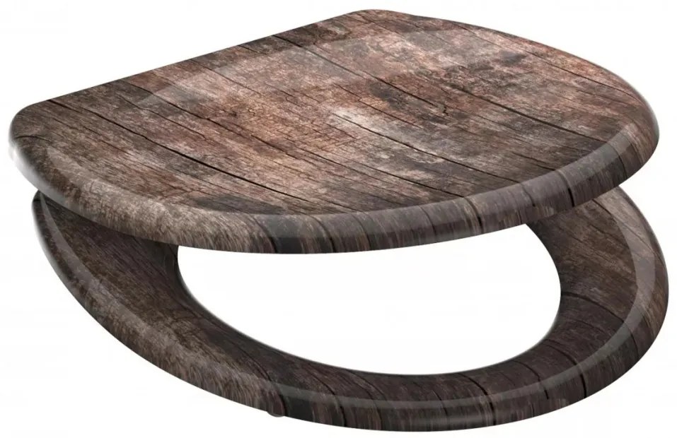 Eisl / Schüette Eisl WC sedátko Old Wood duroplast SoftClose, EasyTake