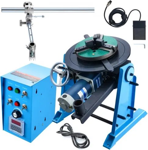 50 KG rotační svařovací polohovač 0-90° polohovací otočný stůl 0,5-6RPM