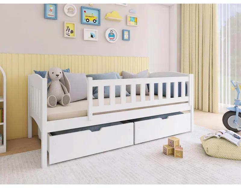 Dětská postel se zásuvkami Jerasti 90, Barva: šedá