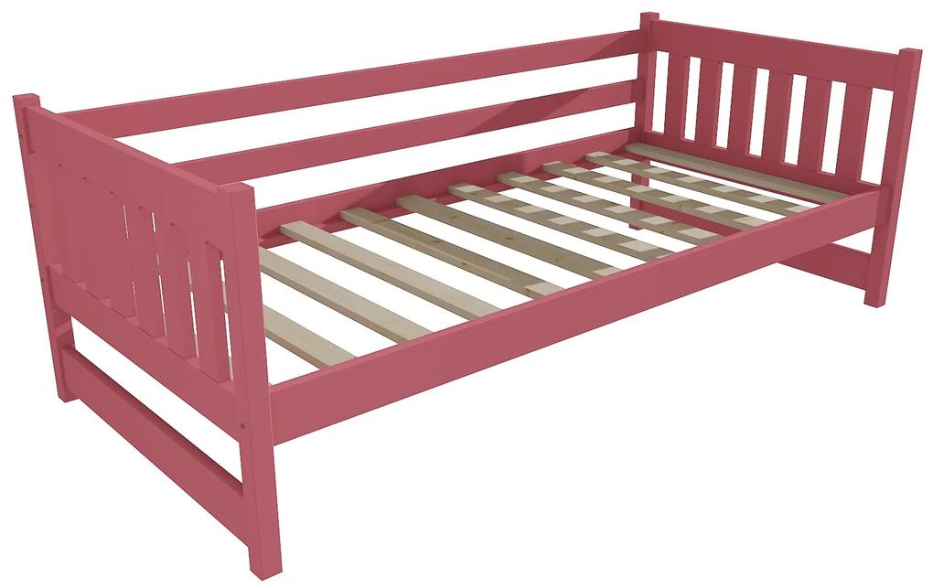 Vomaks Dětská postel DP 024 Rozměr: 70 x 160 cm, Barva: barva růžová