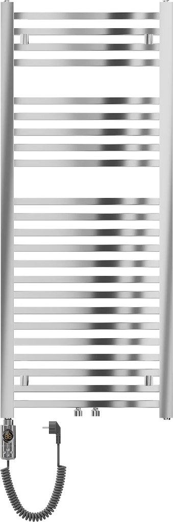 Mexen Pluton, elektrické topné těleso 1200x500 mm + topná tyč 600 W, chromová, W106-1200-500-2600-01