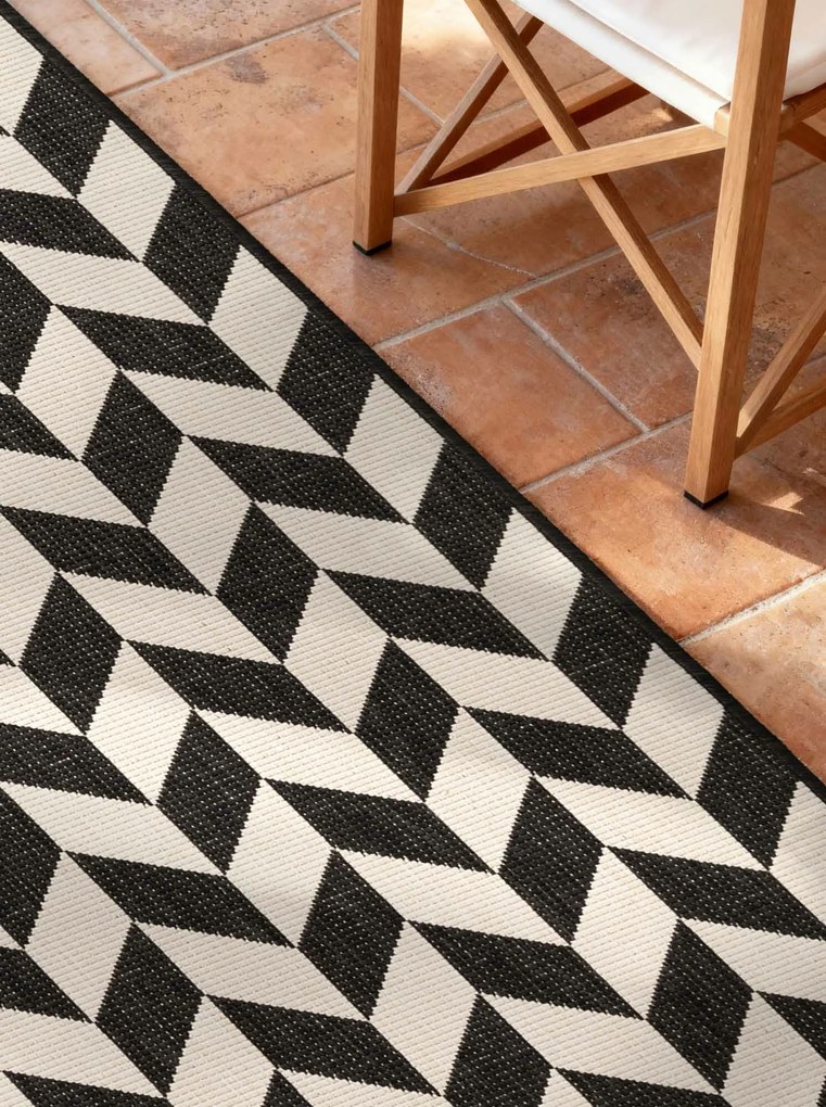 Ted Baker, Běhoun Ted Baker Haringey 106378 Black White, 80x200, černobílá, chodba / předsíň