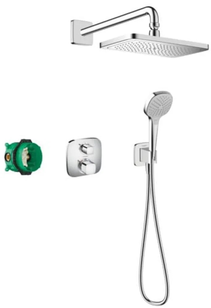 Sprchový systém Hansgrohe Croma E pod omítku s termostatickou baterií chrom 27953000