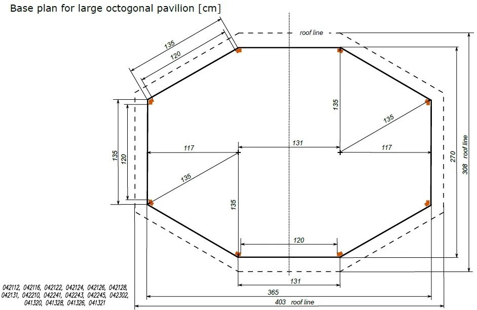 Dřevěný altán osmistranný Winchester Pavilon LUX