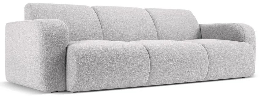 Světle šedá pohovka z textilie bouclé 235 cm Molino – Micadoni Home
