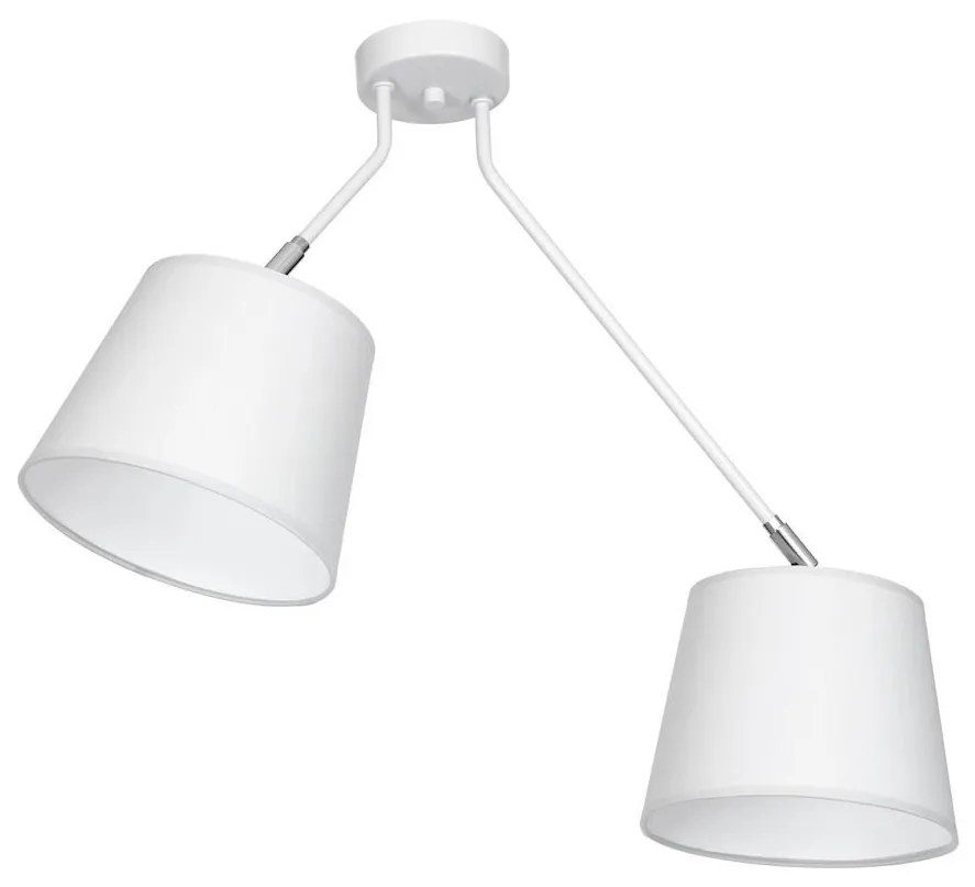 Luminex Přisazený lustr ASTA 2xE27/60W/230V šedá LU8263