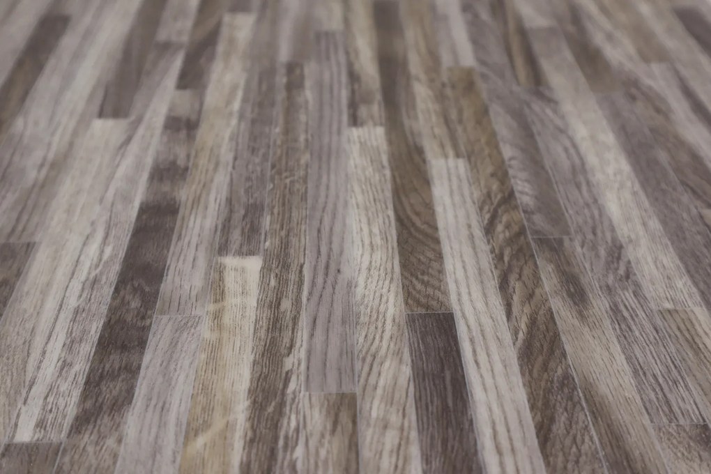 PVC podlaha - lino Toptex Line Oak 906L, na mieru, šíře 5m, šedá, filc, chodba / predsieň