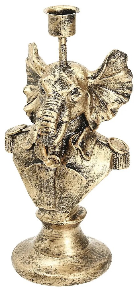 Svícen Gold Elephant výška 23cm