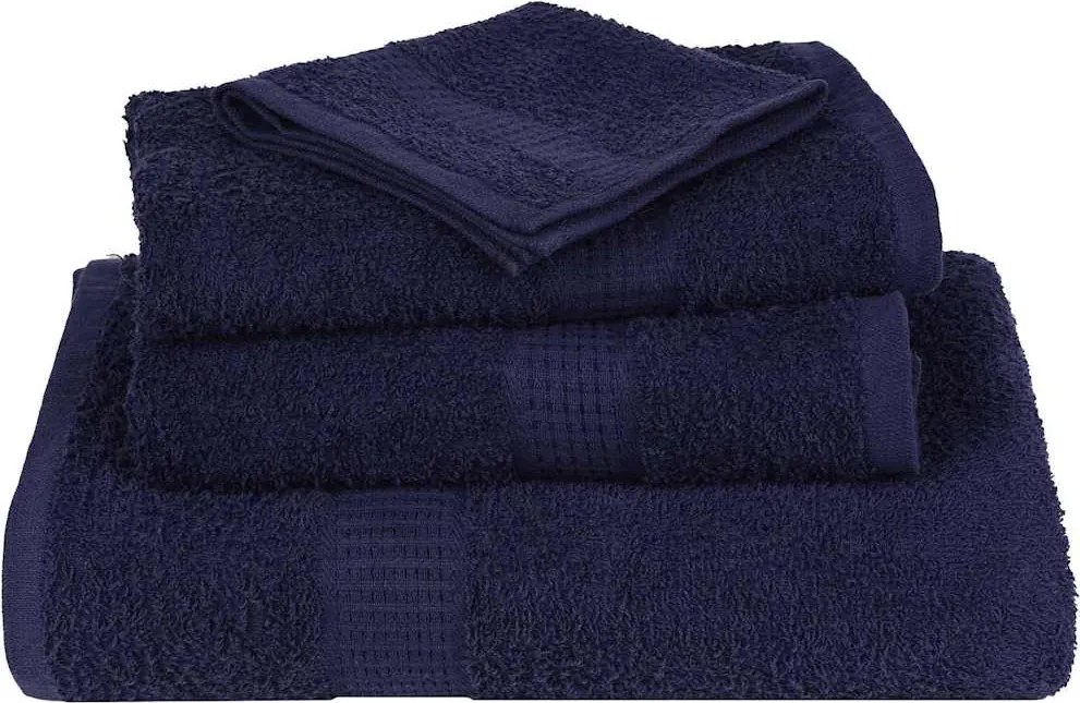 Ručníky FROGN 4 ks tmavě modré 100x200 cm 360 g/m² 136795