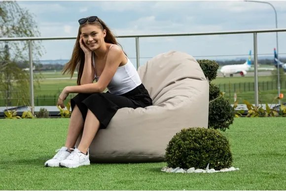 SakyPaky Citron outdoor sedací vak lahvově zelená
