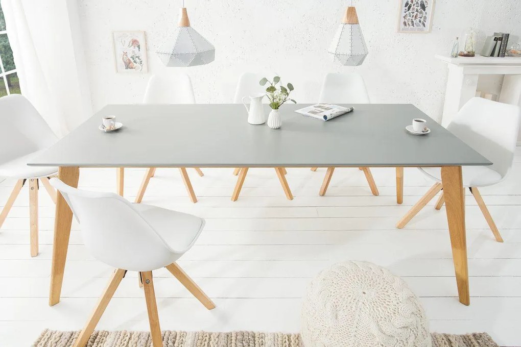 Designový jídelní stůl Sweden, 200 cm, šedý
