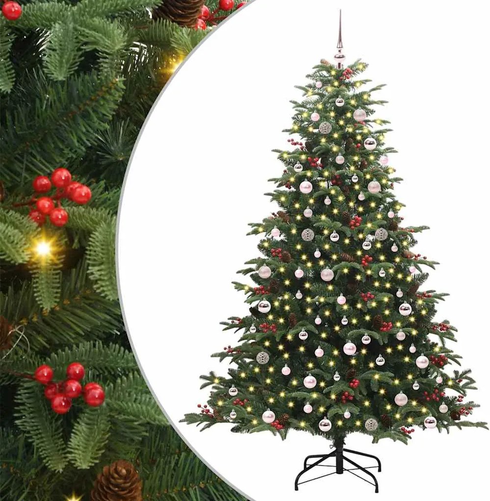 Umělý vánoční stromeček Zelená 240 cm PVC, kov a plast 3395570