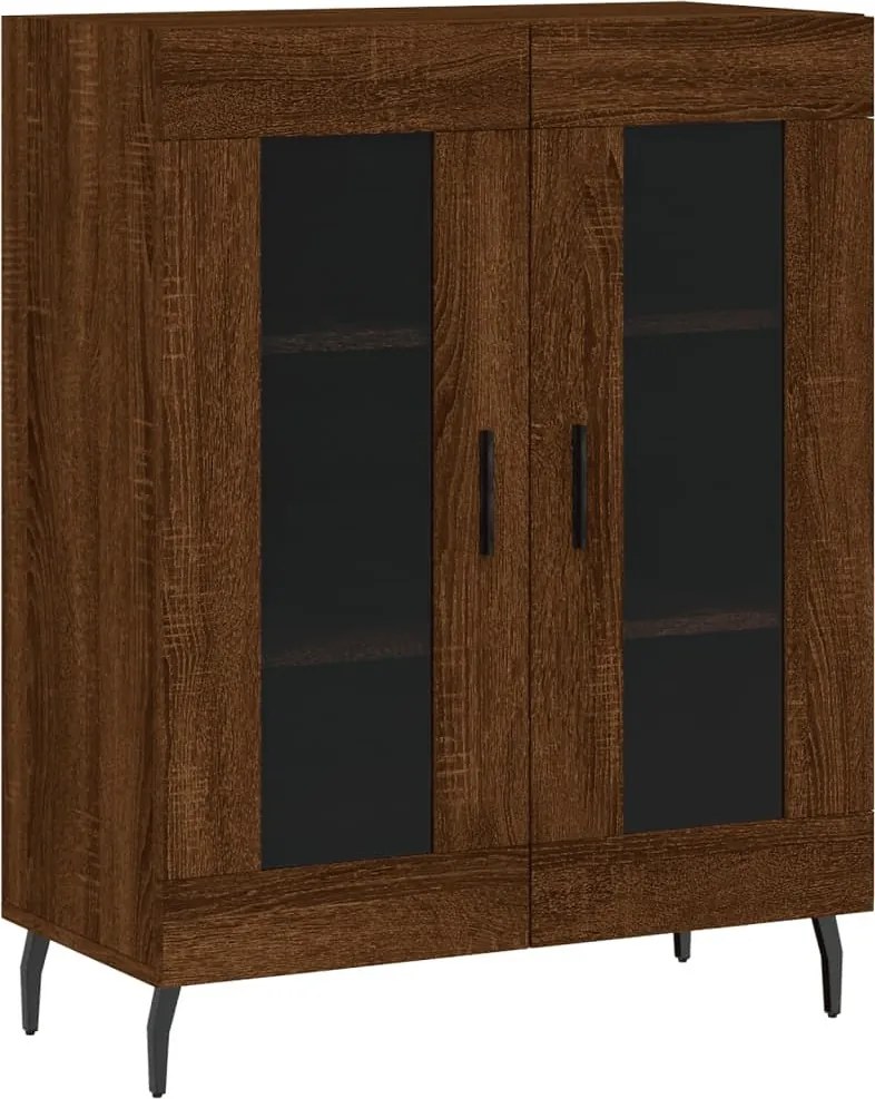 vidaXL Skříň highboard 69,5 x 34 x 180 cm kompozitní dřevo [3189340] Barva: Bílá