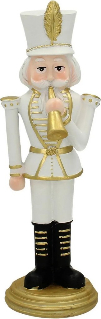 Figurka Louskáček 31cm white