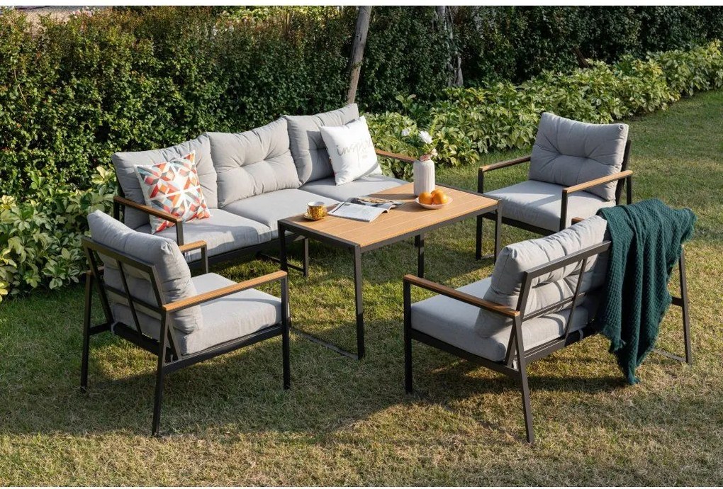 Doppler CORTONA zahradní sedací souprava 1+1 antracit