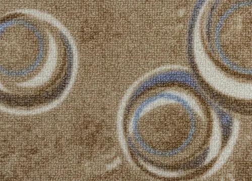 Koberce Breno Metrážový koberec DROPS 33, šíře role 500 cm, Hnědá, Vícebarevné