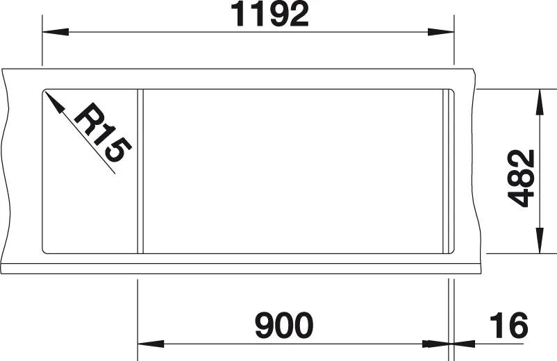 Nerezový dřez Blanco TIPO XL 9 S Nerez kartáčovaný oboustranné provedení 511927