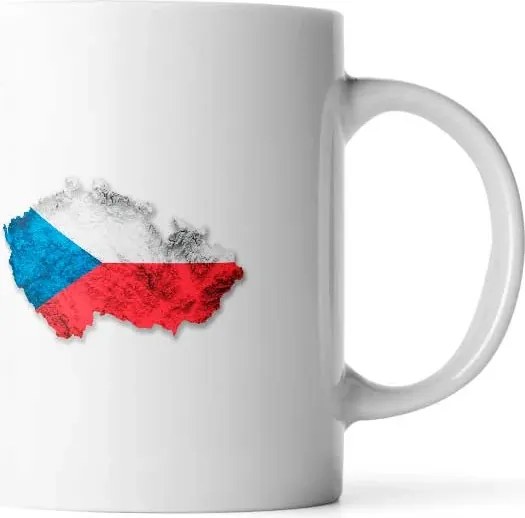Sablio Hrnek Česká vlajka - Hrdě za Česko - 200 ml - espresso
