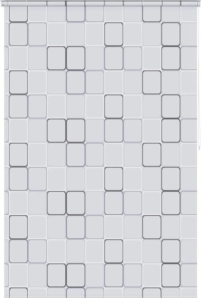 Sprchová roleta 160 x 240 cm čtvercový vzor 142851