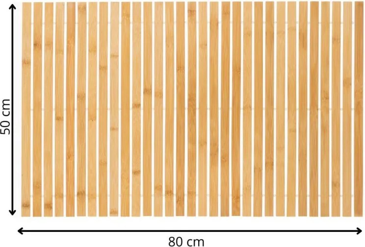 Koupelnová předložka 80x50 cm SPRINGOS HA7531přírodní