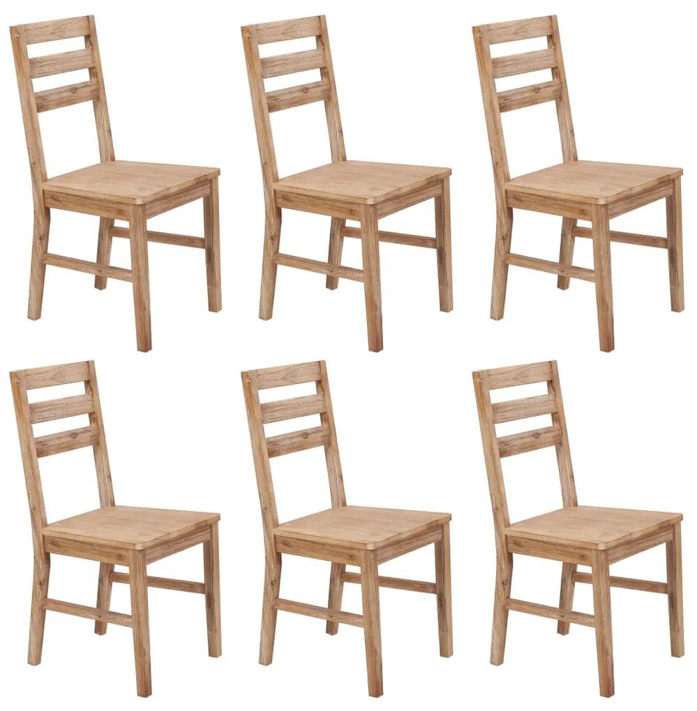 Jídelní židle 6 ks masivní akáciové dřevo - Default Title
