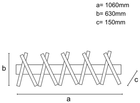LED Stmívatelný přisazený lustr LED/125W/230V 3000-6500K + dálkové ovládání