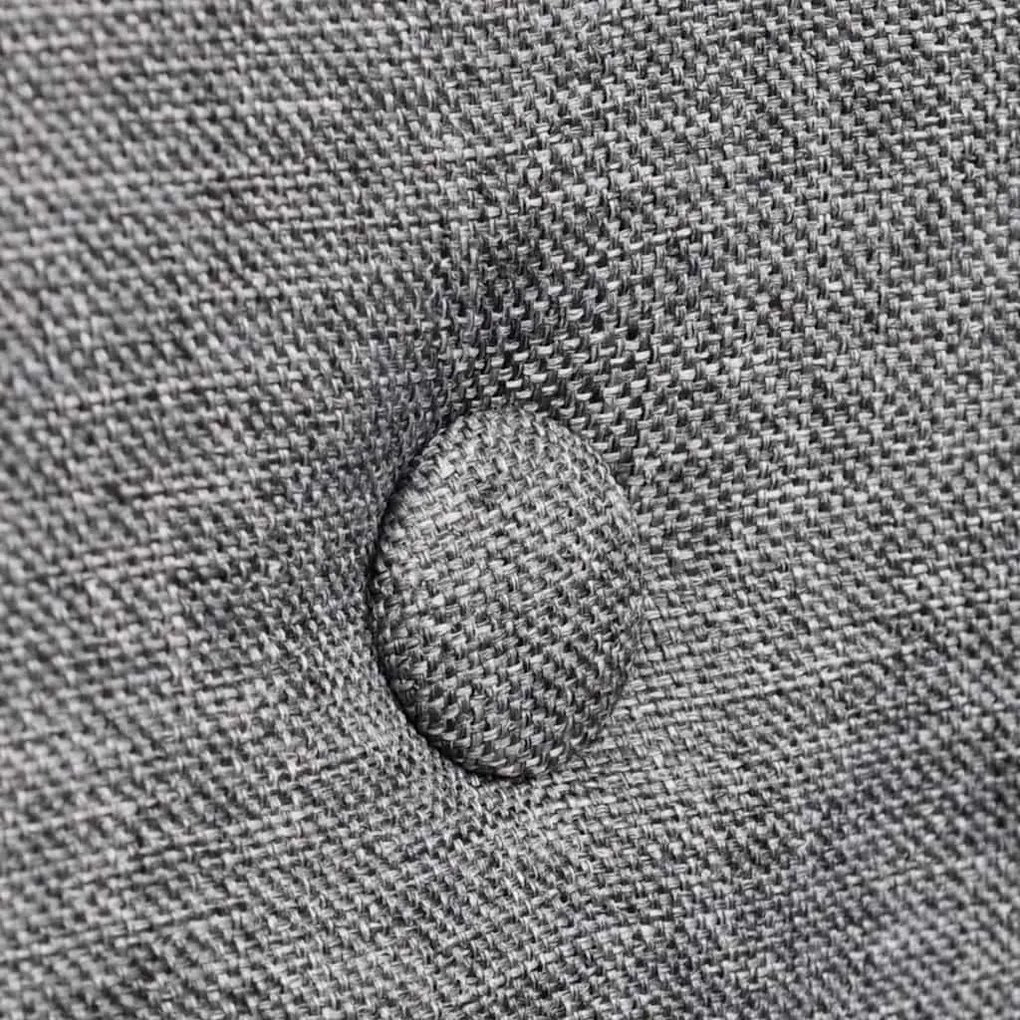 Jídelní židle 6 ks světle šedé textil a masivní dubové dřevo 270573