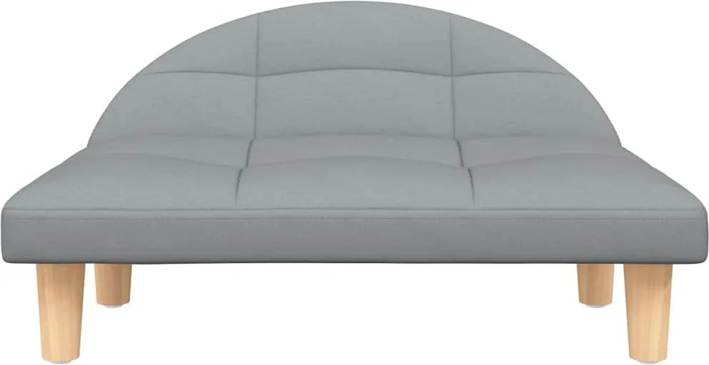 Pelíšek pro psy světle šedý 70 x 52 x 30 cm textil 171933