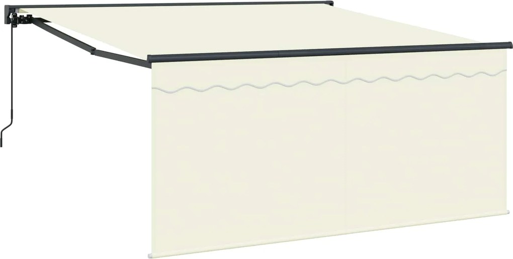 Stahovací markýza Krémová 300 x 250 cm Polyester a hliník 3329921