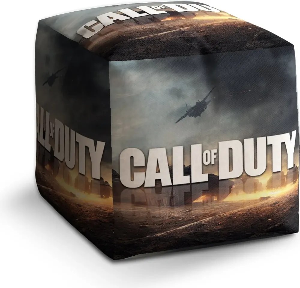 Sablio Taburet Cube Call of Duty Bojiště - 50x50x50 cm