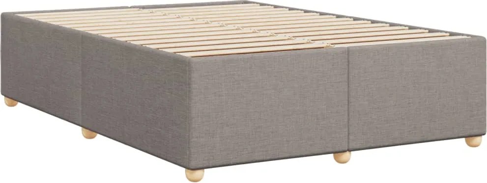 Rám postele bez matrace taupe 160 x 200 cm textil 3284747