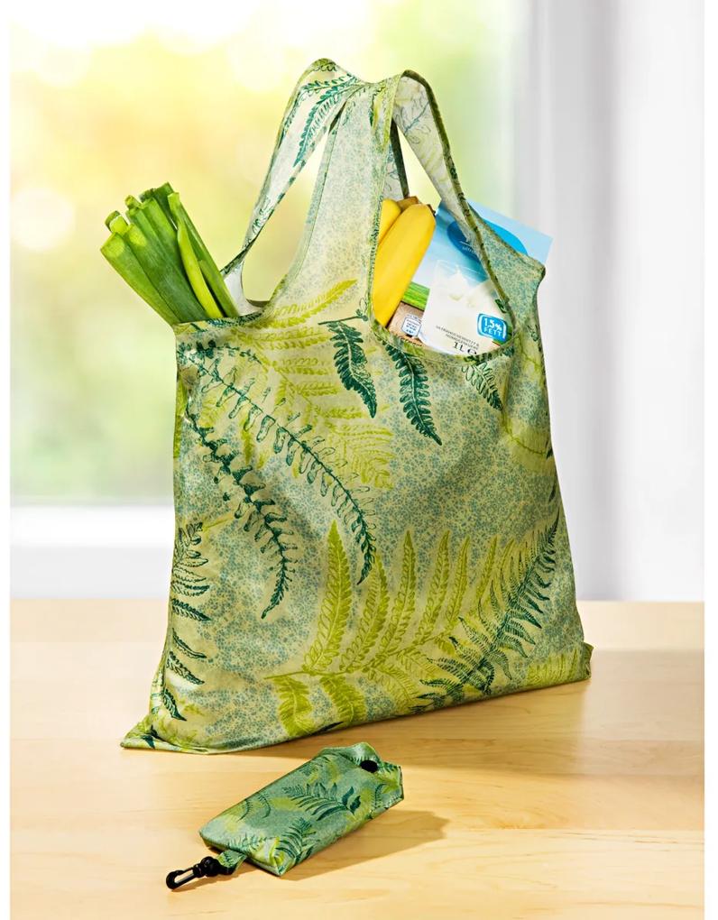 Skládací nákupní taška, zelená - zelená