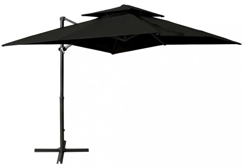 Zahradní slunečník 250x250 cm Dekorhome Cihlová