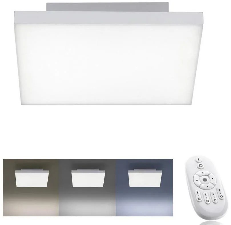 Stropní světlo leuchten direkt 15550-16 - led stmívatelné stropní svítidlo canvas led/17w/230v + dálkové ovládání