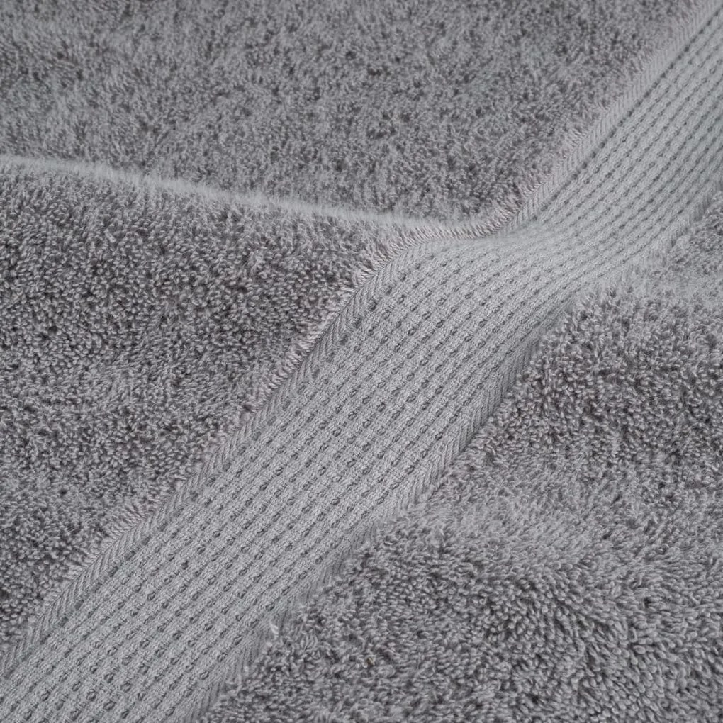 Prémiové ručníky do sprchy SOLUND 2 ks šedé 70x140 cm 600 g/m² 137308