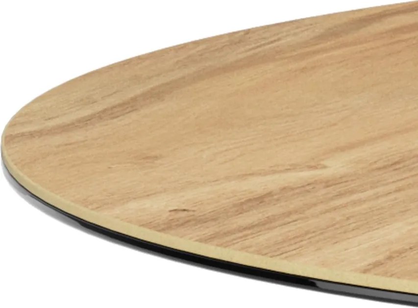 Kulatý jídelní stůl Heaven 119 cm dub divoký/černý