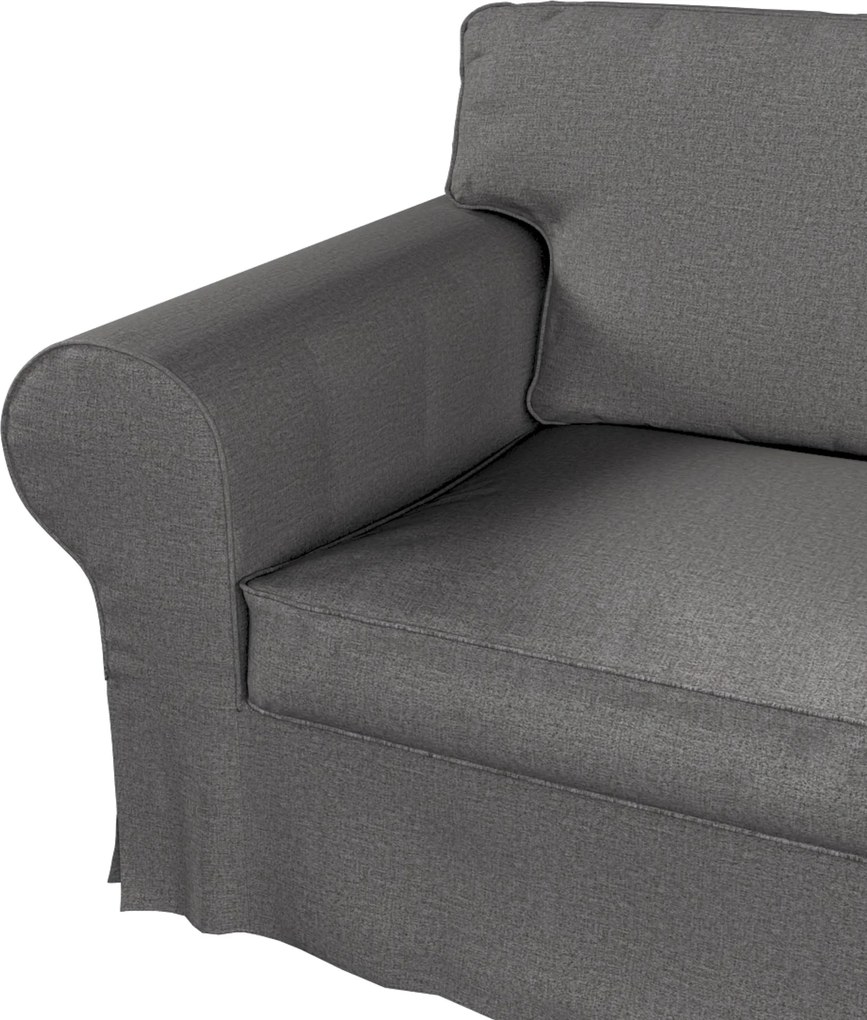 Potah na pohovku IKEA Ektorp 2-místná s lenoškou barva šedá látka pletený vzor