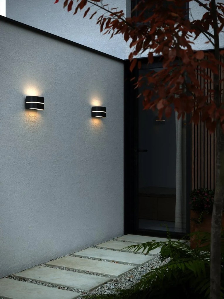 NOR 2418311003 Sibelis venkovní nástěnné svítidlo černá - NORDLUX