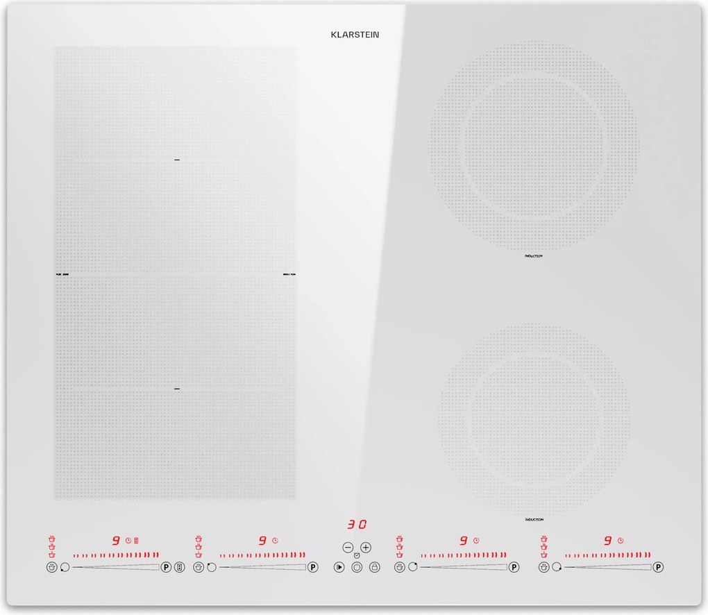 Klarstein Masterzone 60 Hybrid, indukční varná deska, vestavná, 4 flex zóny