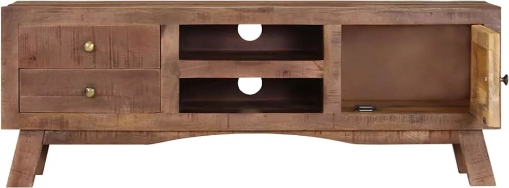 TV stolek 110 x 30 x 40 cm hrubé mangovníkové dřevo 328303