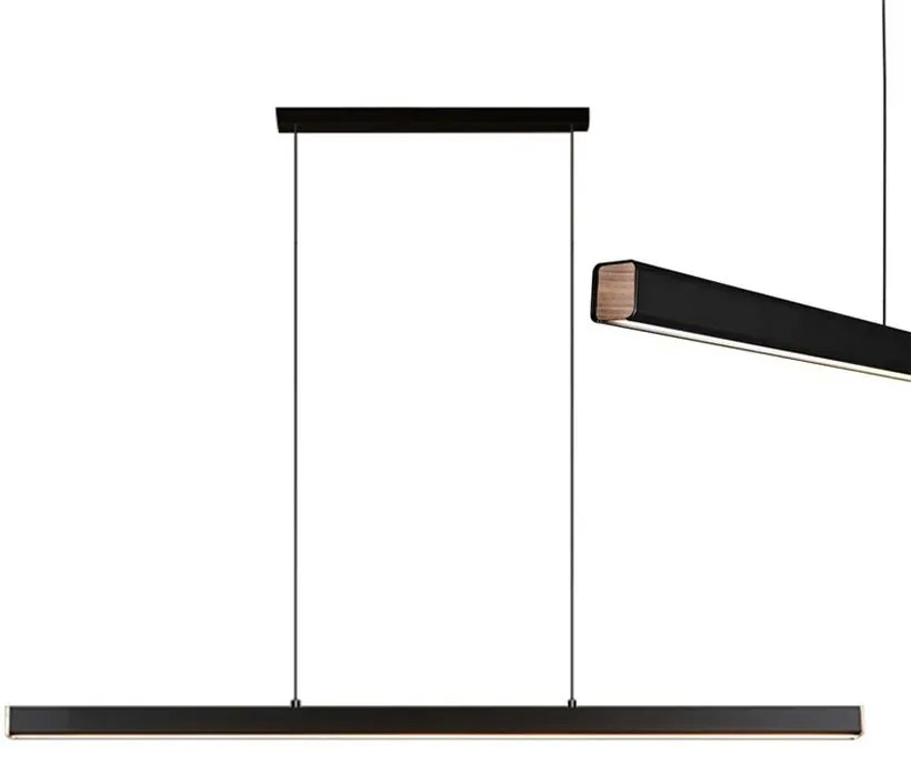 Toolight Toolight, LED stropní svítidlo 100cm, 15W, APP1448-CP, černá matná, OSW-03900