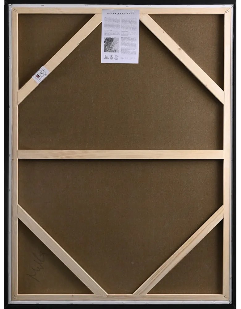 Ručně malovaný obraz s rámem/na plátně 91x121 cm Astra – Malerifabrikken