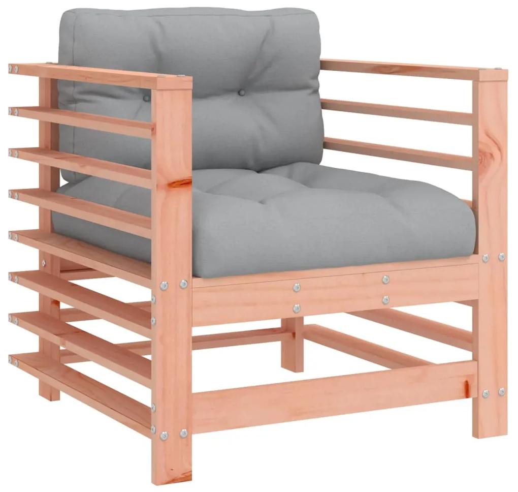 Zahradní židle s poduškami 2 ks masivní dřevo douglasky - Default Title