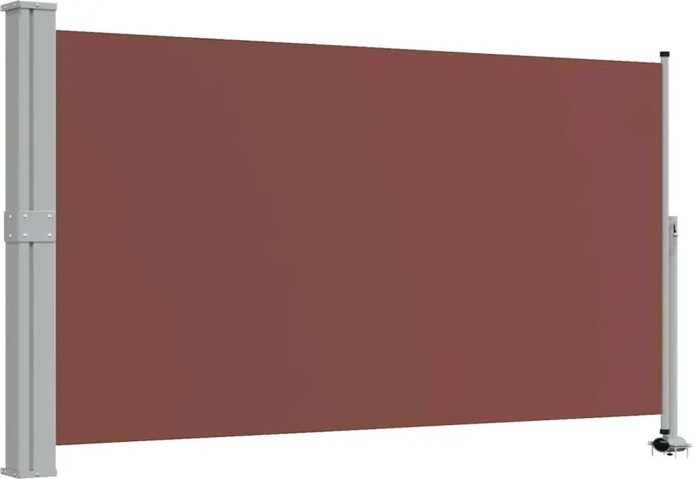 vidaXL Zatahovací boční markýza / zástěna 140 x 300 cm [45191] Barva: Hnědá