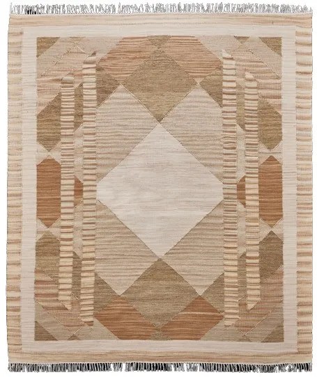 Diamond Carpets India, Ručně vázaný kusový koberec Fibonacci I DESP HL88 Beige Mix, 240x300, béžová, ložnice