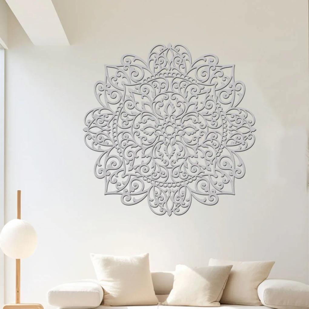 dřevo života Mandala na zeď BEZPODMINEČNÁ LÁSKA Barevný vzor: Bílá, Rozměry Ø: 60