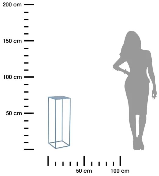 Stojan na květiny 70x24 cm modrá