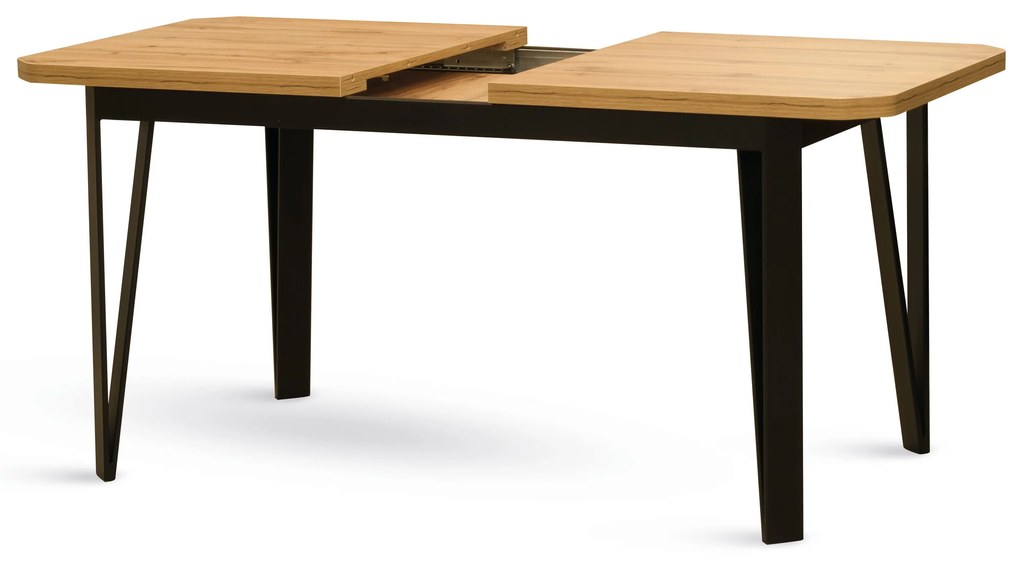 STIMA Jídelní stůl SAM DÝHA dub - rozkládací ROZMĚR: (š/h/v) 120 x 80 x 77 cm (+40 cm rozklad)