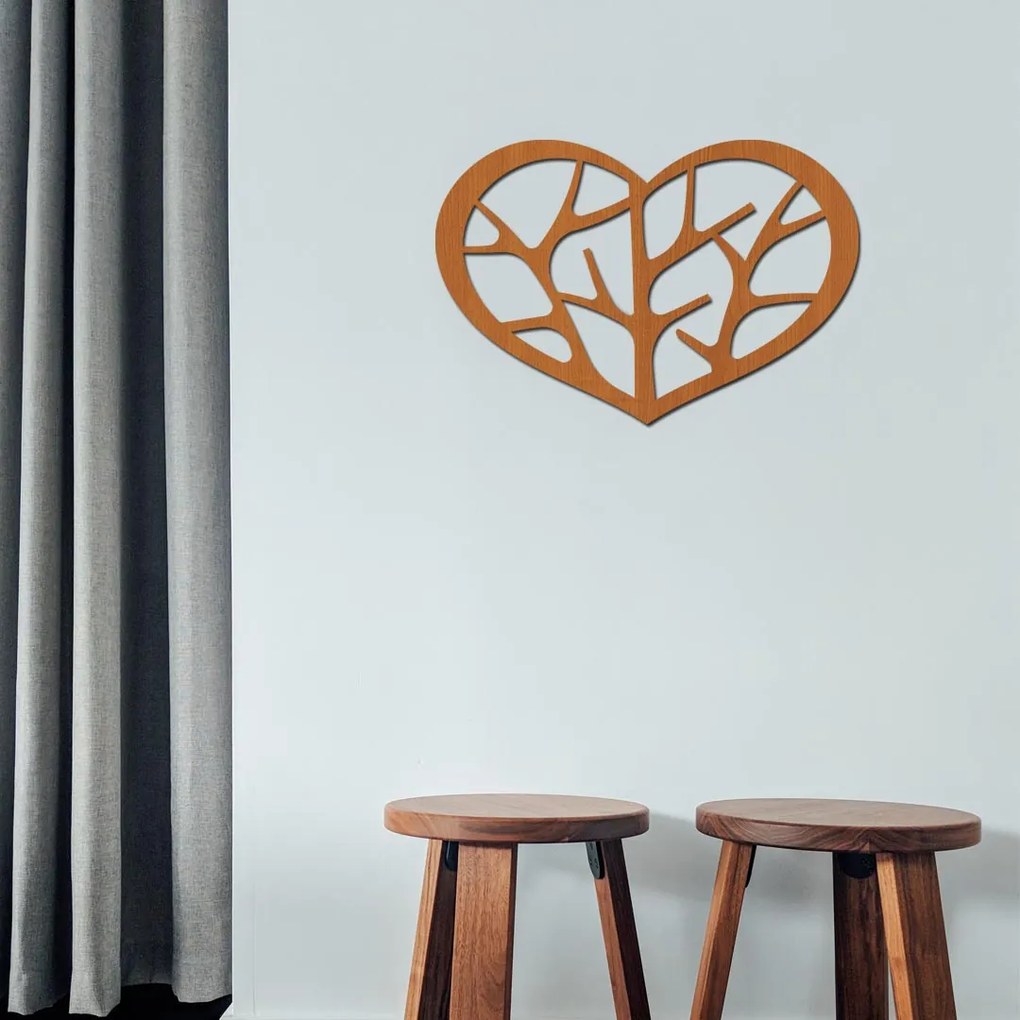 dřevo života Dřevěné srdce - STROM Barevný vzor: Javor, Rozměry (cm): 20x14
